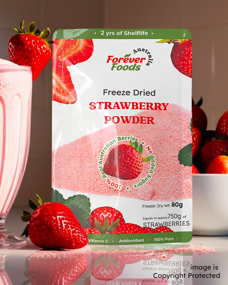 Freeze Dried Strawberry - Powder – Forever Foods